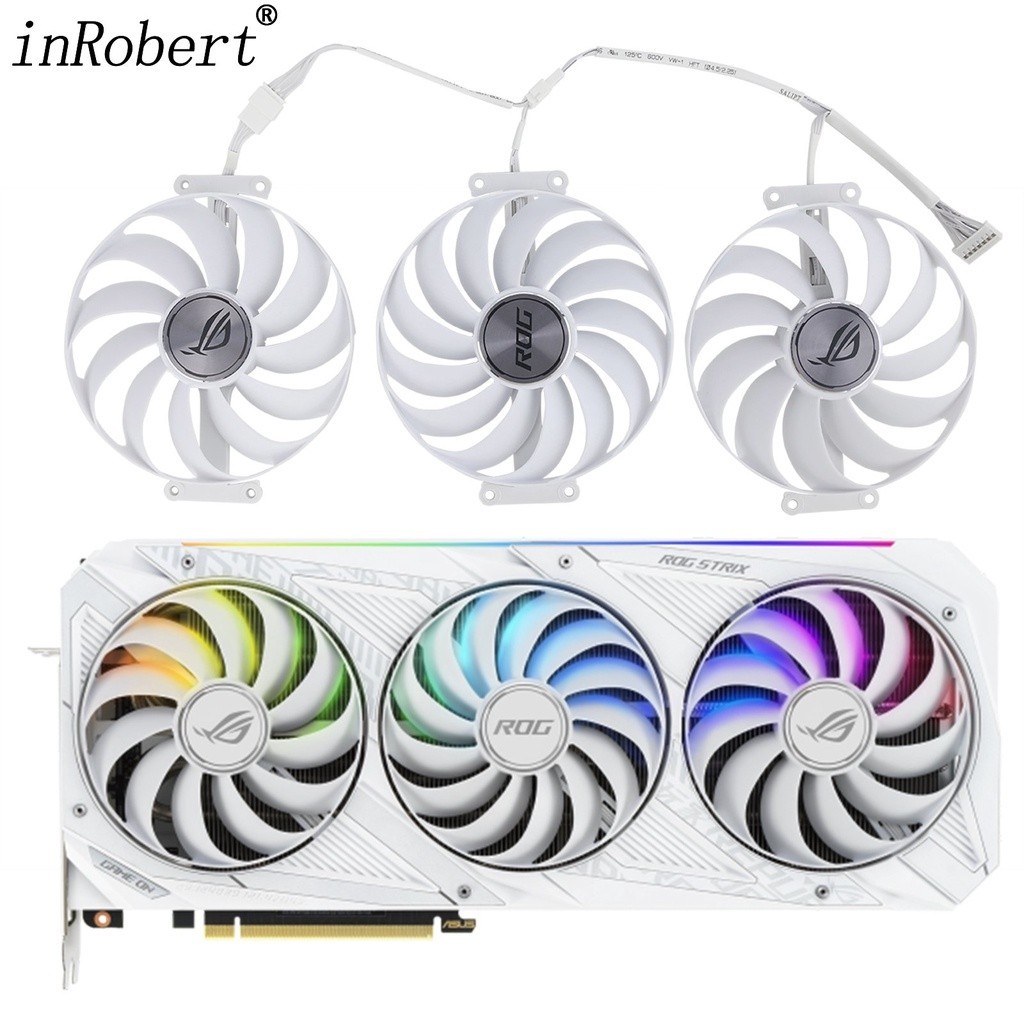RQ+95mm CF1010U12S White Cooling Graphics Fan For ASUS ROG Strix RTX ...