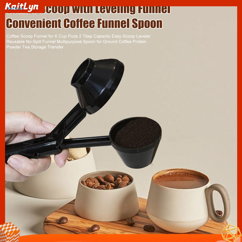 Easy-fill Coffee Spoon Coffee Pods Filler 2 Tbsp Coffee Scoop Funnel ...
