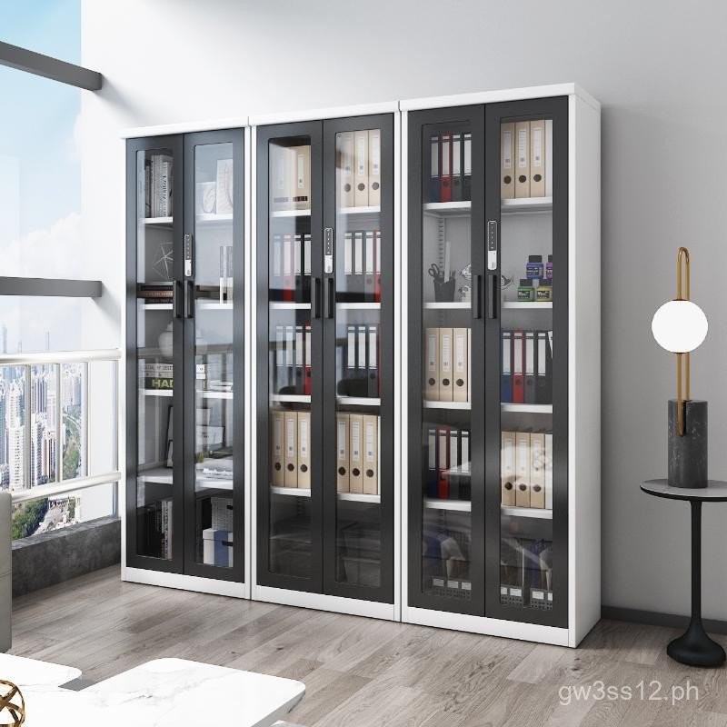 Sliding Glass Door File Cabinet Office Voucher Storage Archive Cabinet ...