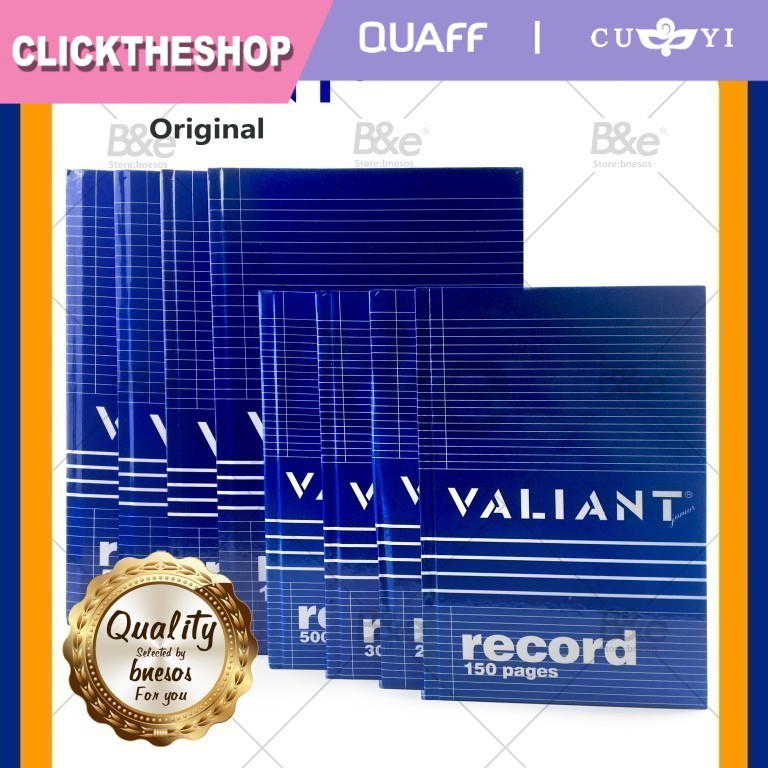 Valiant Record Book Junior And Big 150 | 200 | 300 | 500 Pages ...