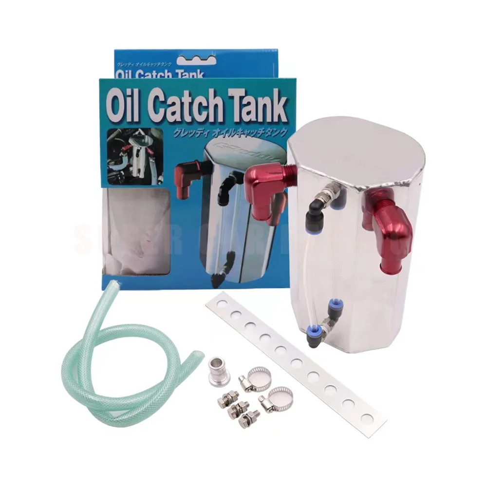 Universal Car Oil Catch Can Aluminum With Greddy Logo Oil Trap ...