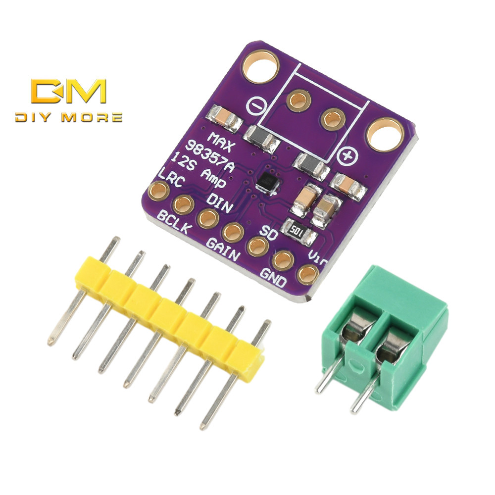 DIYMORE MAX98357 BGA I2S audio amplifier module/filterless Class D ...
