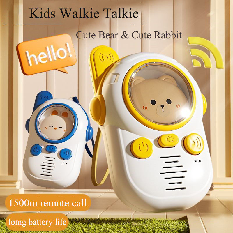 2 Pack Walkie Talkie for Kids Rechargeable Wireless Walkie Talkie Long ...