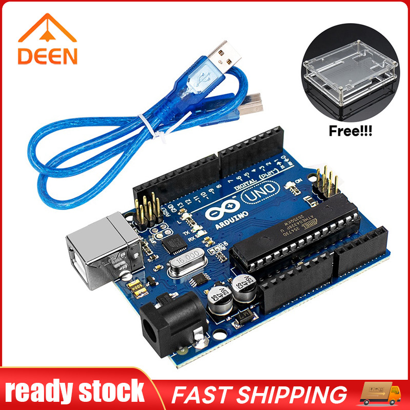 Uno R3 Board Atmega328/Ch340g With USB Cable For Arduino DN | Shopee ...