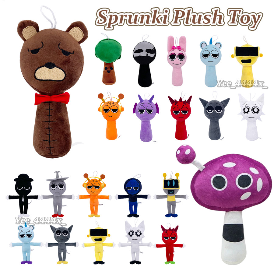 For Sprunki Game Figure Stuffed Dolls Room Decor Adorable Plushie Plush ...