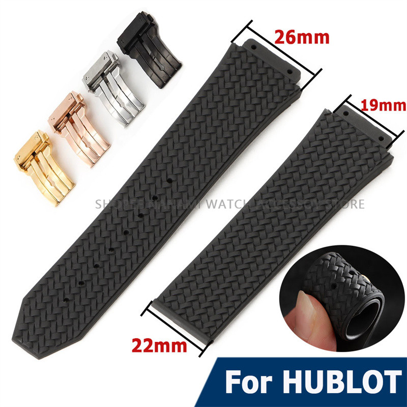 19x26mm Interface Fit for Hublot BIG BANG Replacement Silicone Watch ...