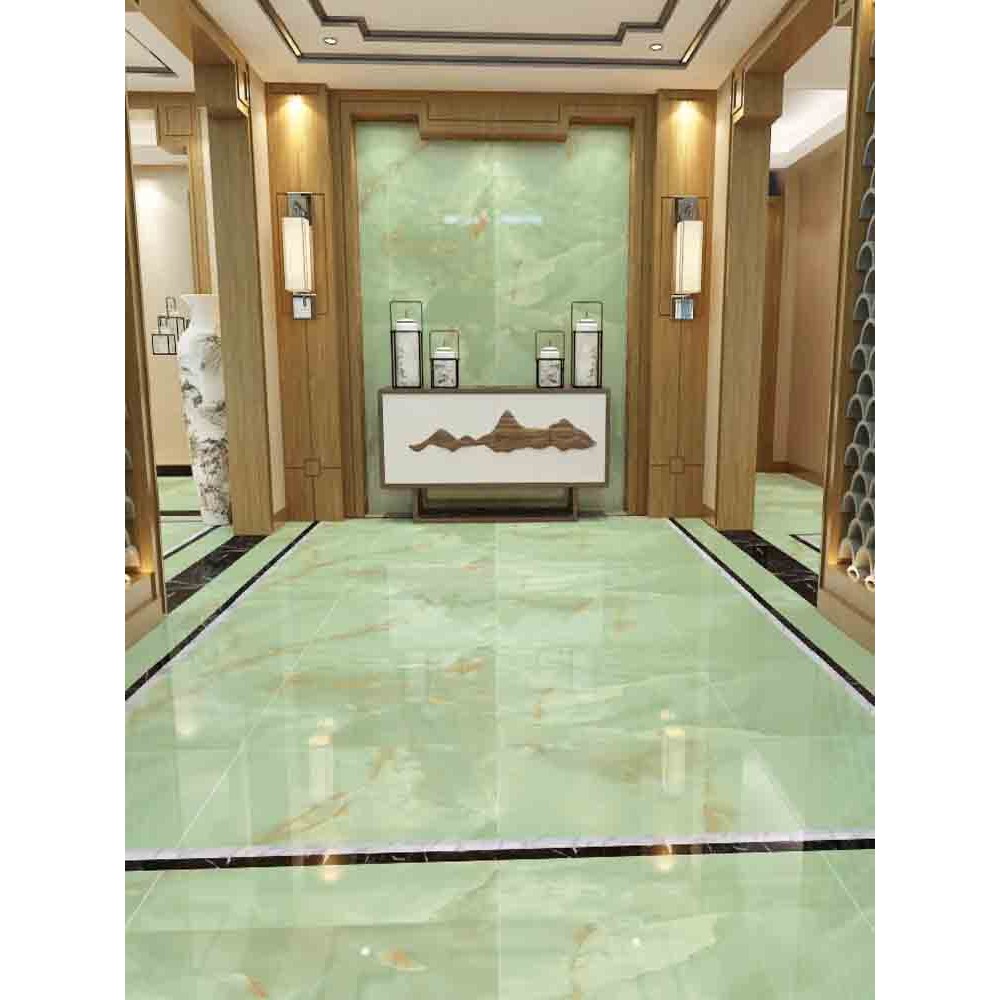 Luxurious Green Jade Tile750x1500Full Marble Project Villa Hotel KTV ...