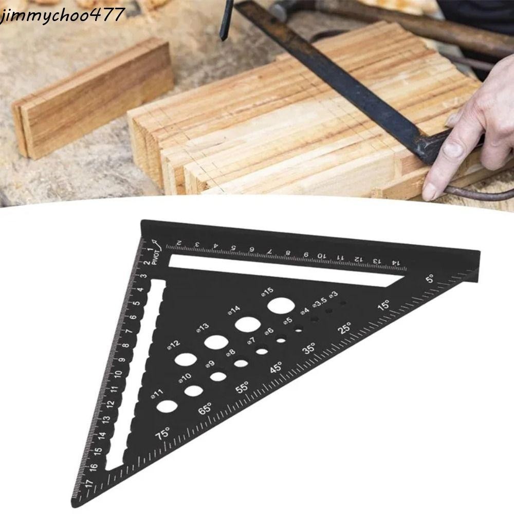 JIMMYCHOO Tri-Square Ruler, Angle Protractor Marker Framing Tools Gauge ...