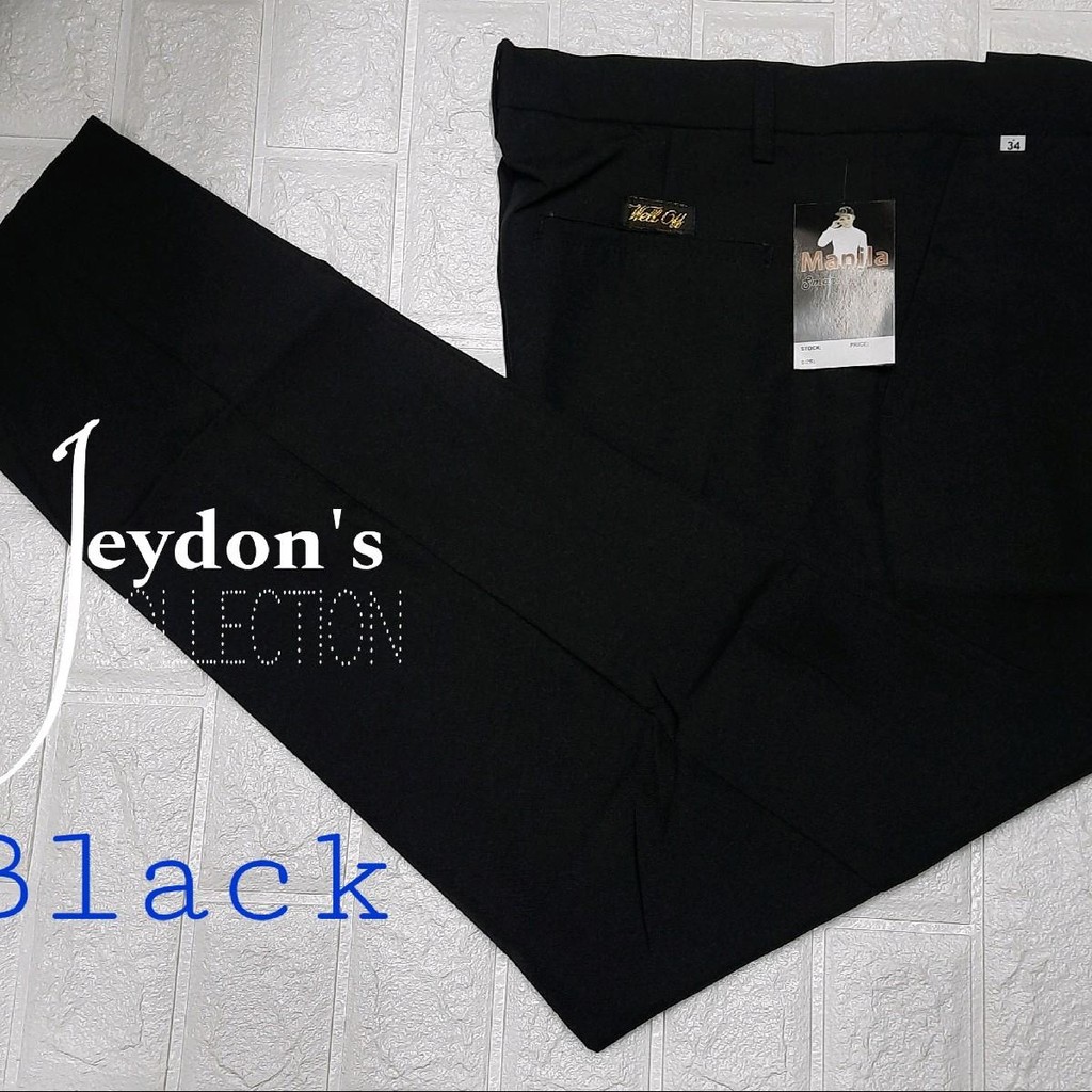 SLACKS FOR MEN SEMI BASTON TYPE(WELL-OFF) | Shopee Philippines