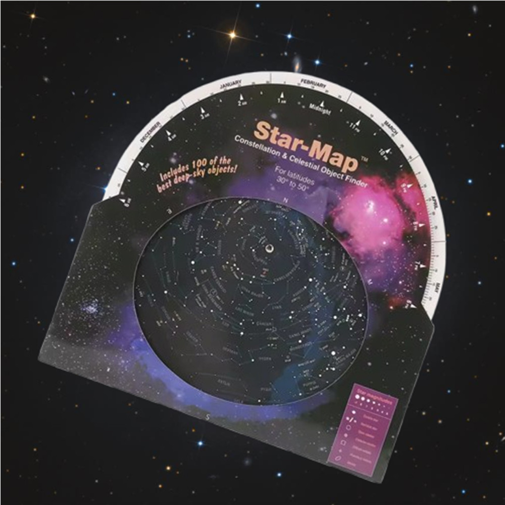 Constellation Map Star Target Planisphere Sky Observation 30-50 degrees ...