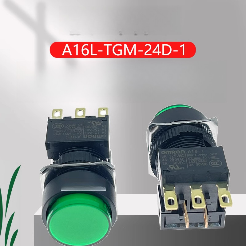 Omron Push Button Switch A16L-TGM-TWM-TRM-TYM-TGA-24D-1 TWM-2 Round ...