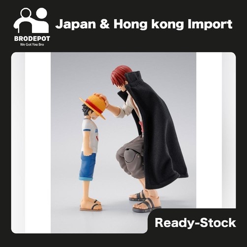 [Ready stock] Bandai Tamashii Nations S.H.Figuarts One Piece SHANKS ＆ MONKEY.D.LUFFY KID ERA ...