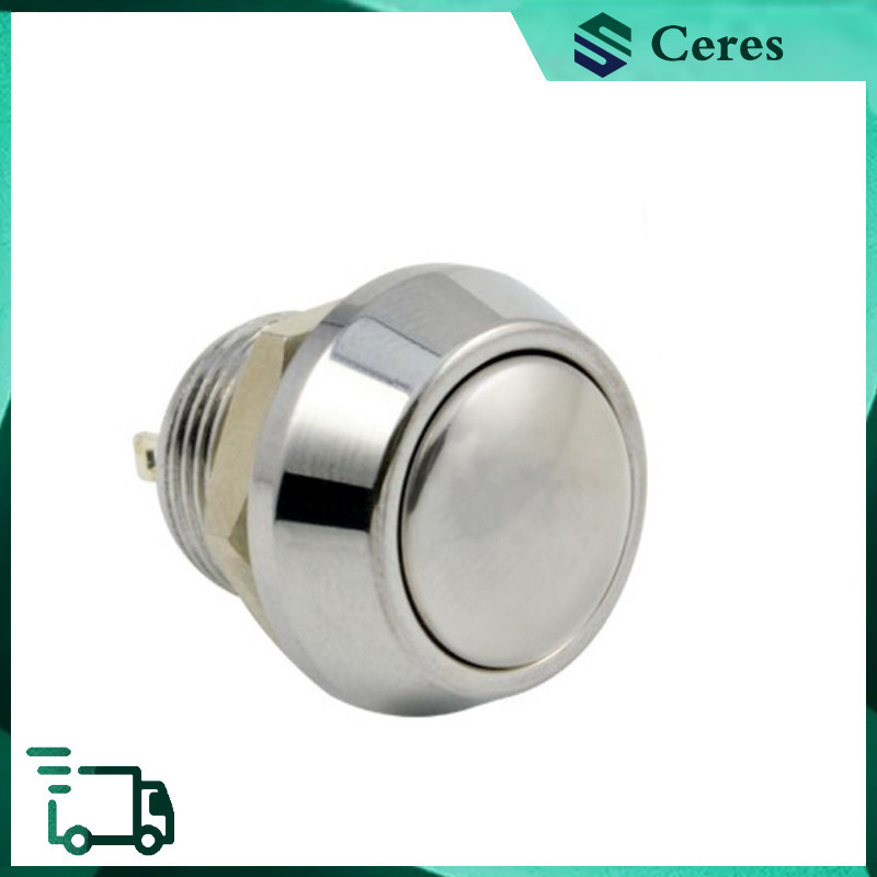 12mm Stianless Passing Light Momentary Switch Waterproof Momentary Push ...