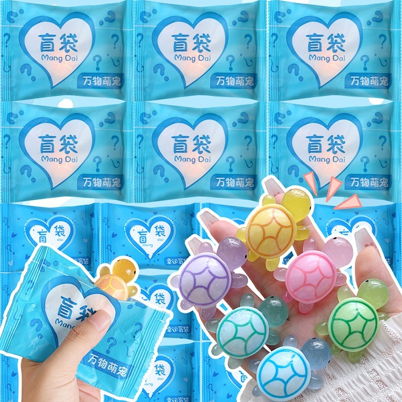 Luminous Turtle Touching The Blind Bag Toy Ornaments/Cartoon Turtle ...