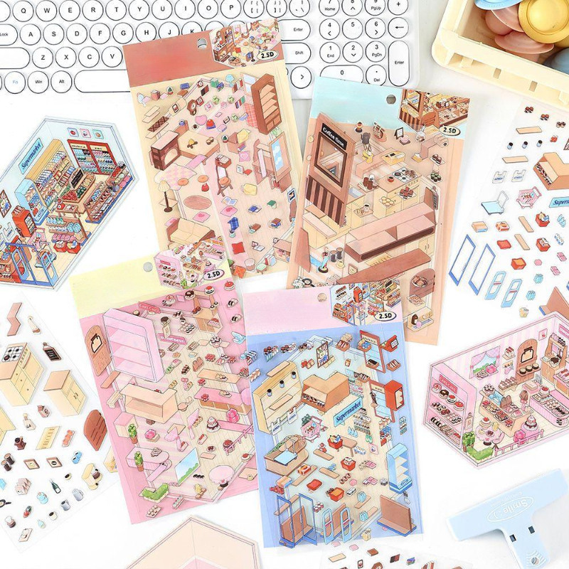 Mr.Paper PET Material 3D Scene DIY Fun Landscaping Decoration Material ...