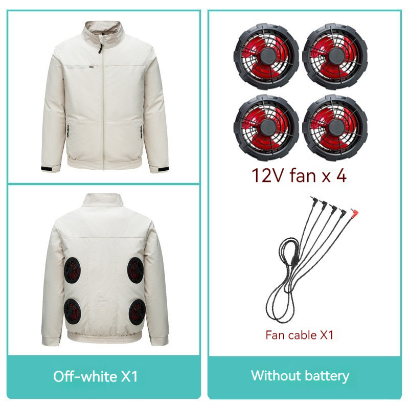 3 Fan Air Conditioning Clothing Clothes with 3 Fans Cooling Fan Clothes ...