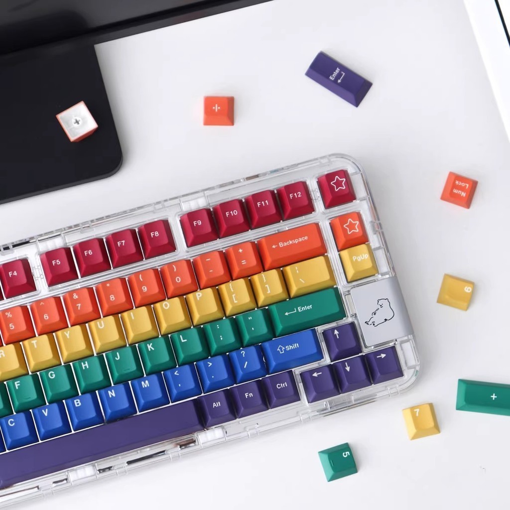 GMK Pride Rainbow keycap PBT cherry Profile keycaps set for Mechanical ...