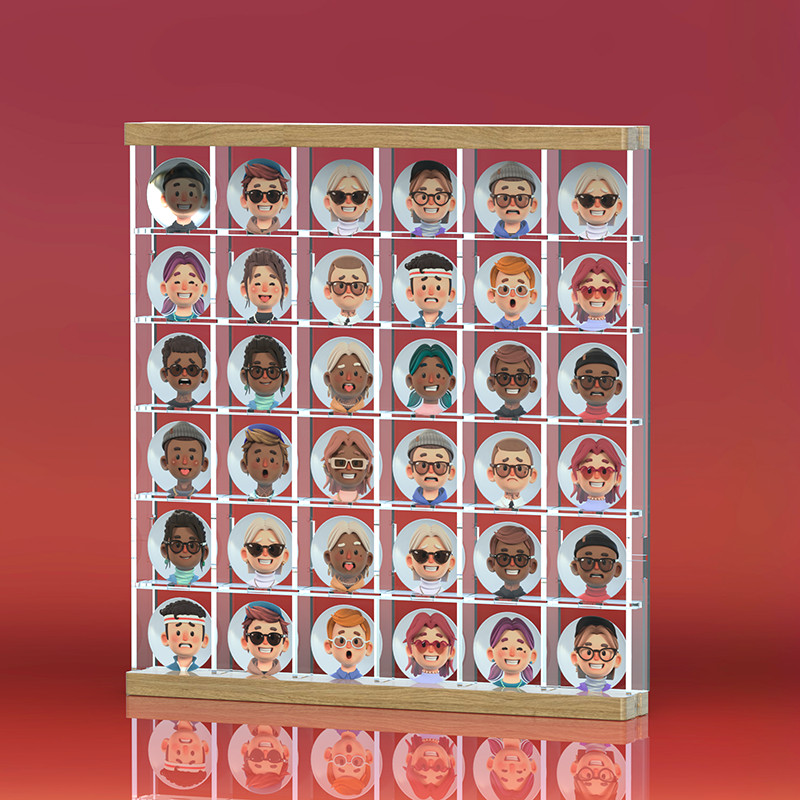 Bar Rack Acrylic Wall-Mounted Box Bar Card Peripheral Hanging Card ...