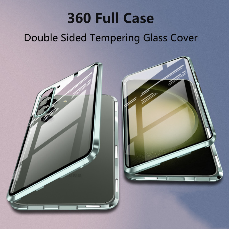 360 Full Case For Samsung Galaxy S23 S24 Ultra 23 S 24 Plus Double ...