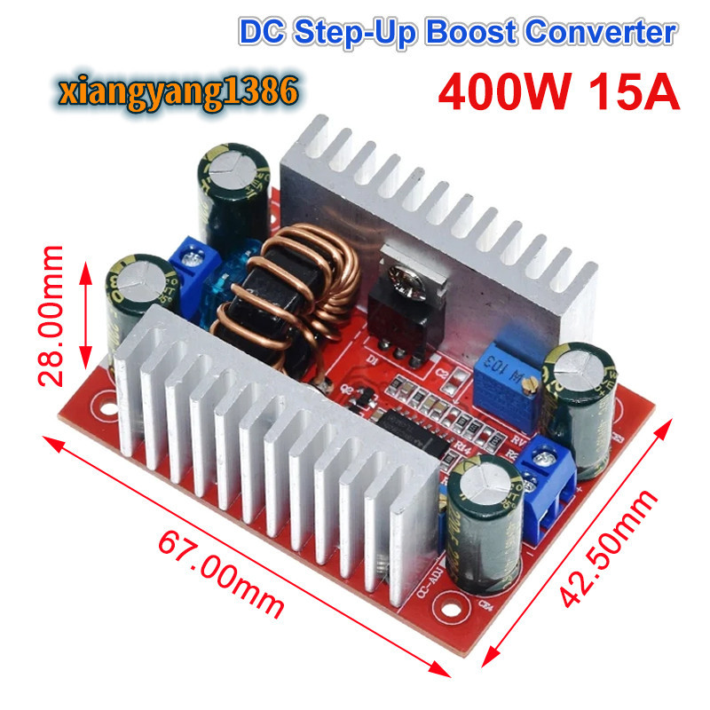 DC-DC 400W 15A Module Step-up Boost Converter Constant Current Power ...