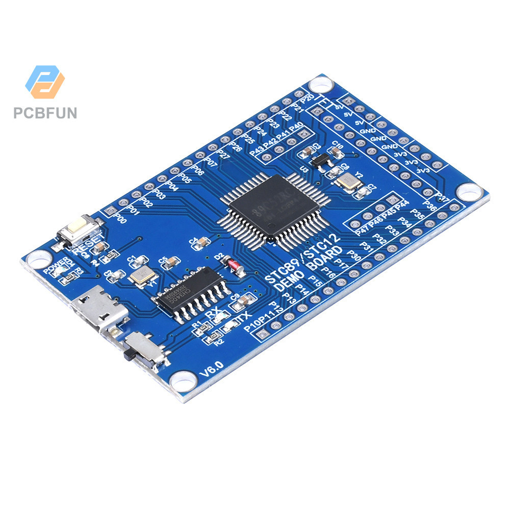 Pcbfun STC89C52RC Core Board Development Board 51 Microcontroller ...