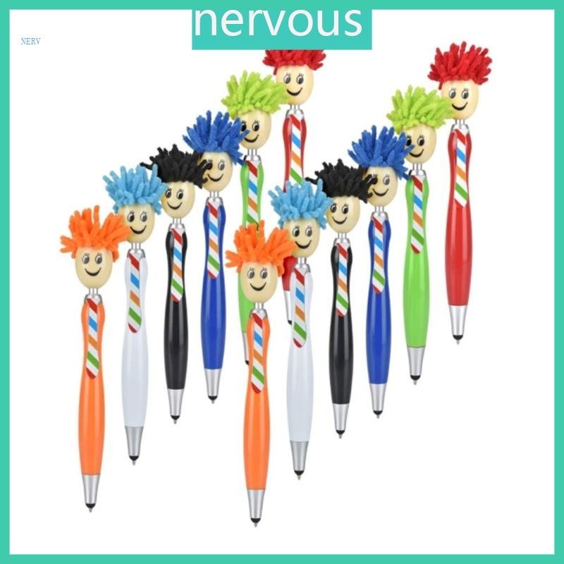 NERV Mop Topper Ballpoint Pens Stylus Pens Funny for Kids Adults Sets ...