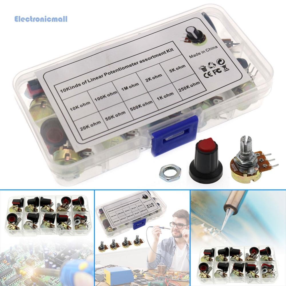 [ElectronicMall01.ph] UK WH148 Potentiometer Kit B Type Potentiometer ...