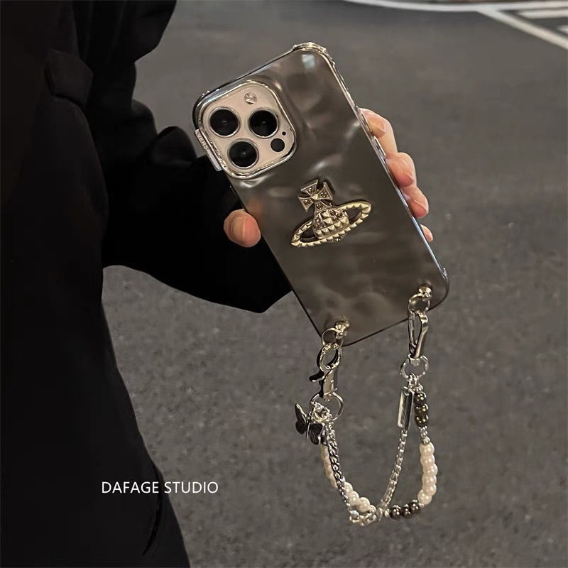 Vivienne Westwood Metallic Saturn Flashing Diamond Chain 11 Suitable ...