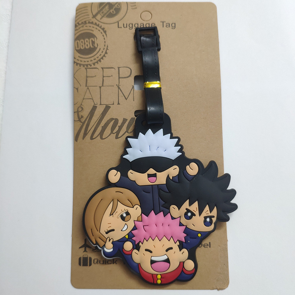 Jujutsu Kaisen Demon Slayer Travel Luggage Tag Silica Gel Suitcase ID ...