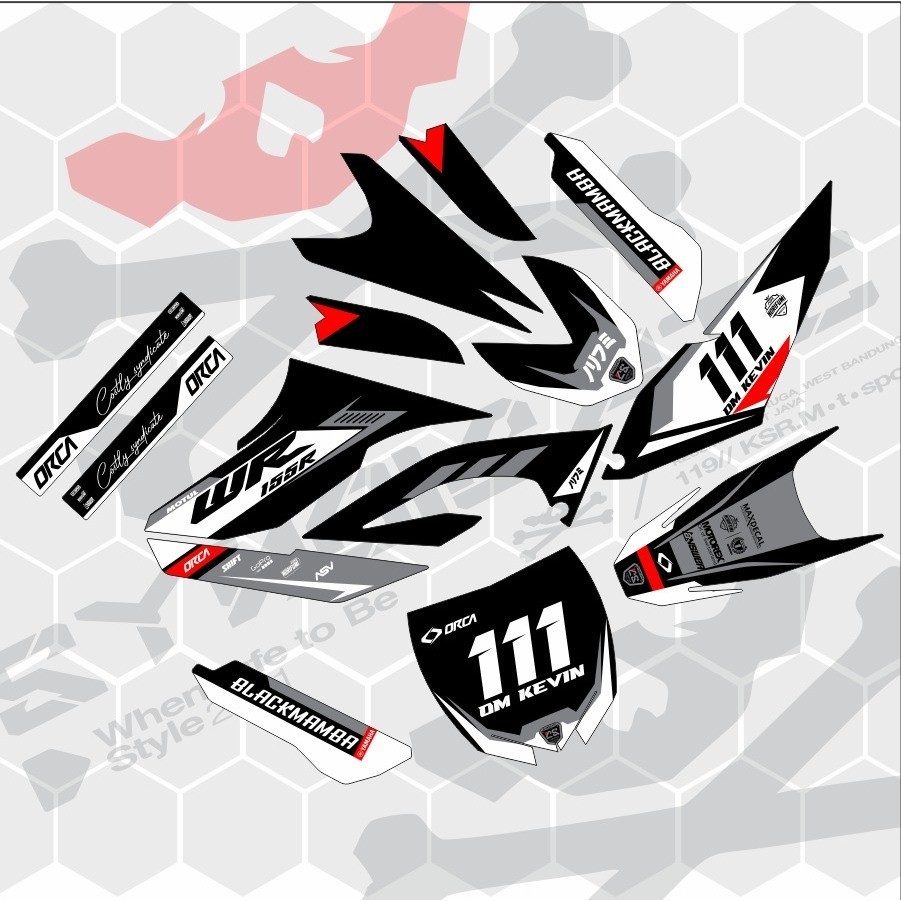Decal/Sticker WR155/CRF/Gordon/dtracker/KLX BF-CRF150L full body can be ...