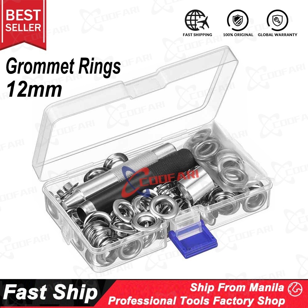 Grommet Tool Kit, Grommet Setting Tool And 100 Sets Grommets Eyelets ...