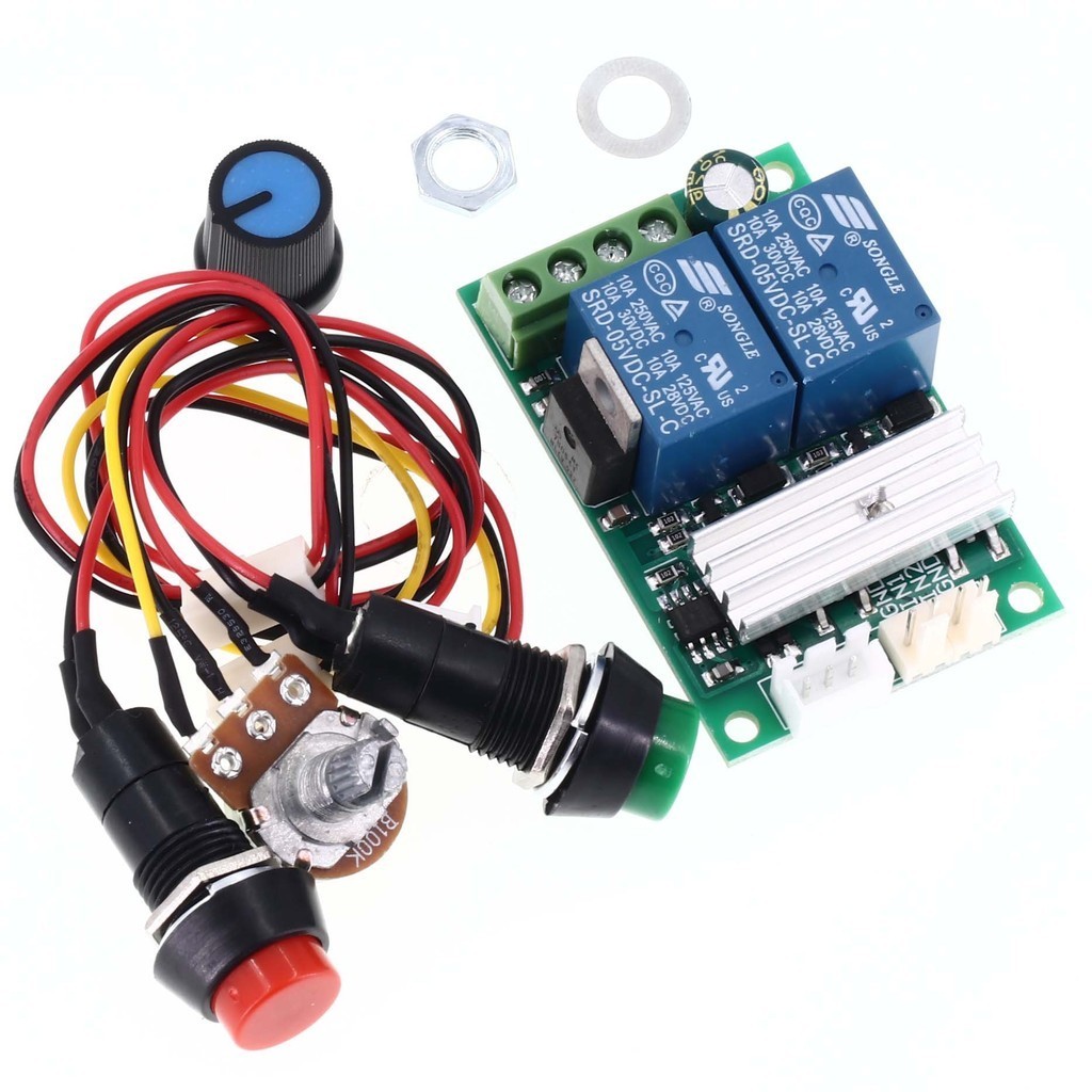 PWM DC motor speed controller 6V 12V 24V forward and reverse switch ...