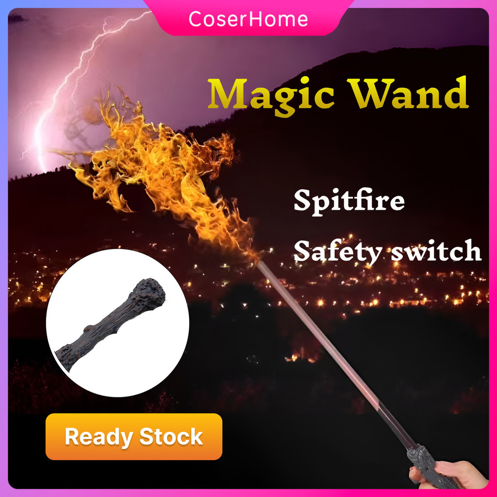 Harry Potter Wand Stick With Spitfire Magic Toys for Kids Cosplay New ...