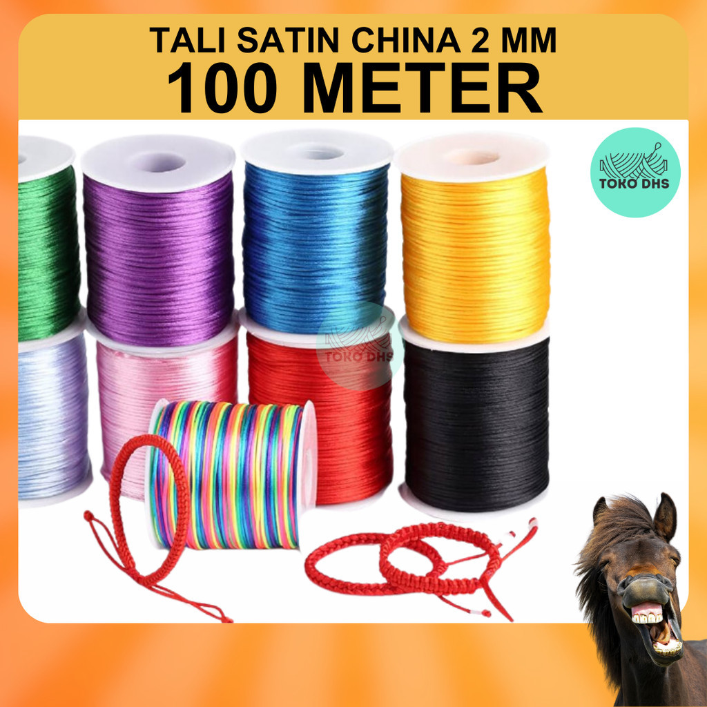 Chinese Satin Rope 2 mm = 100 meters | Shopee Philippines