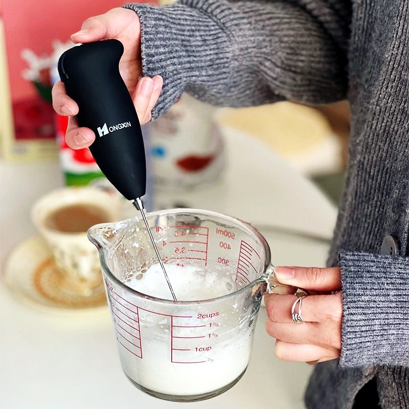 Kitchen Mini Hand Mixer Electric Milk Frother Coffee Mixer Stainless ...