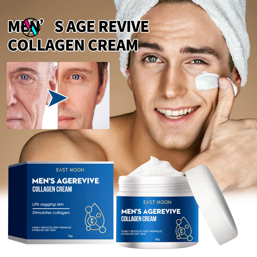 [New] Moisturizing Cream for Men Skin Tightening Cream for Men 30g Men's Collagen Cream Anti ...
