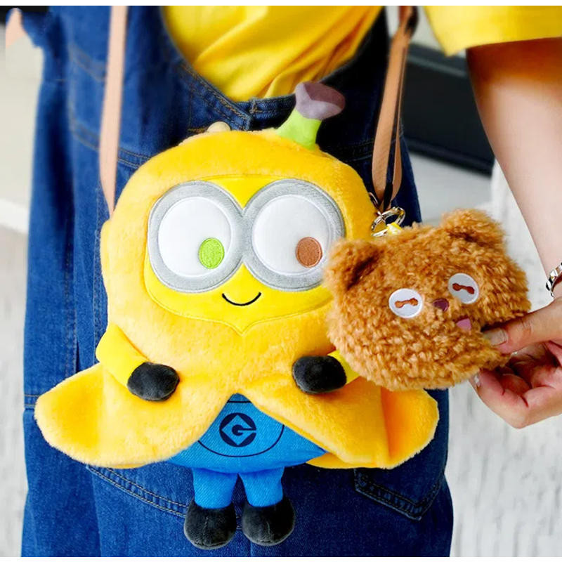 Minions BOb Banana satchel,Tim Bear purse, Minions Inseparable series ...