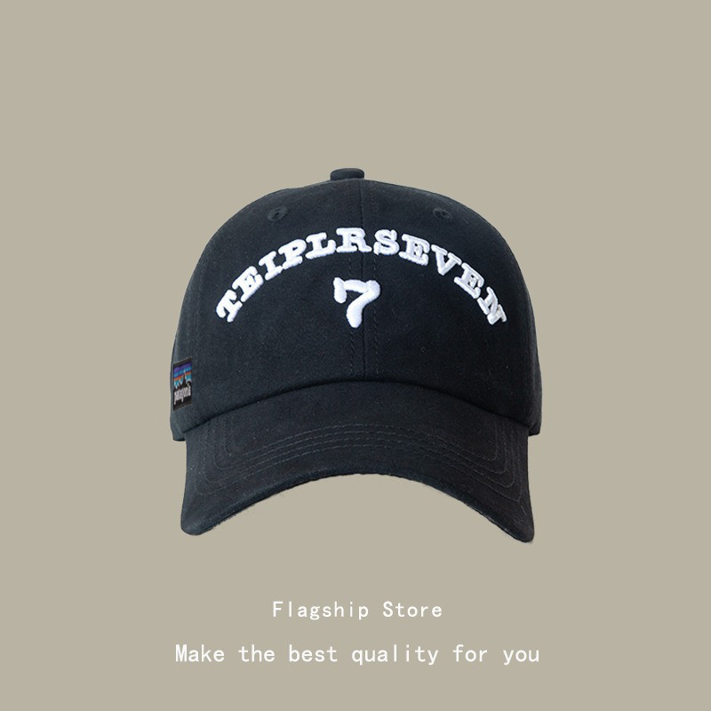 Alphabet Number 7 Baseball Caps Men's and Women's Summer Edge Shade ...