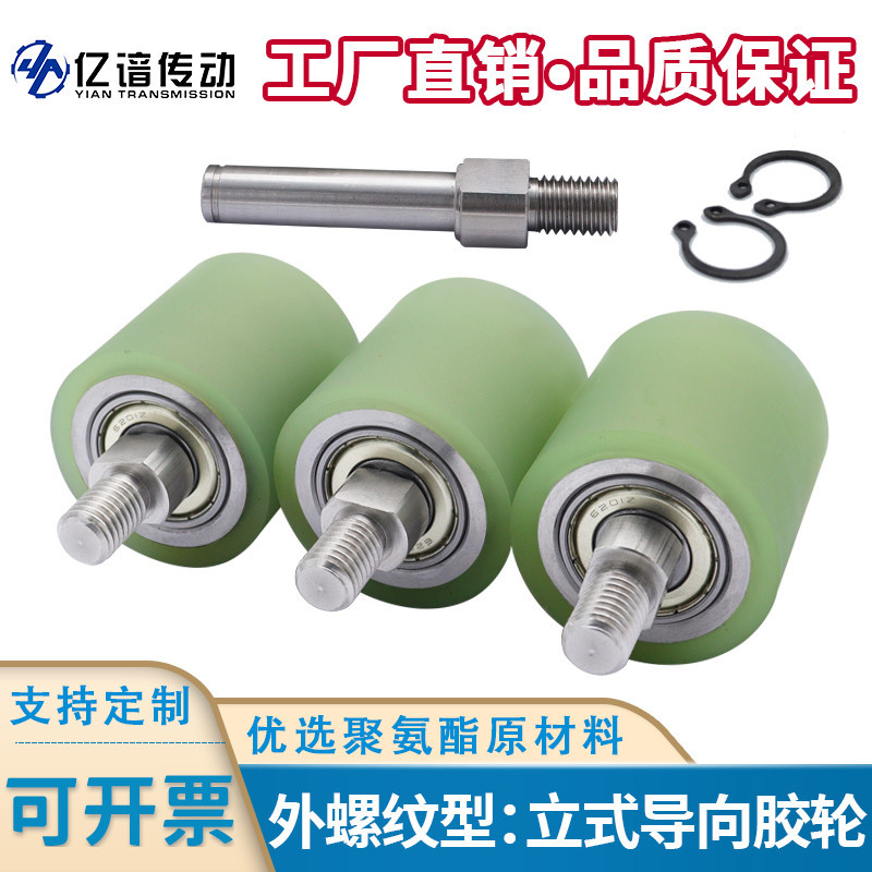 Hot Sale ZH Polyurethane Rubber Encapsulated Wheel with Single Head ...