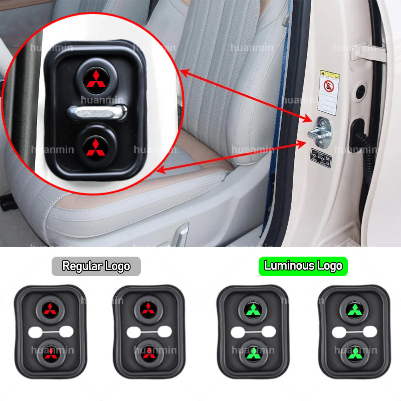 4Pcs Mitsubishi Silicone Car Door Lock Protection Cover Door Shock ...