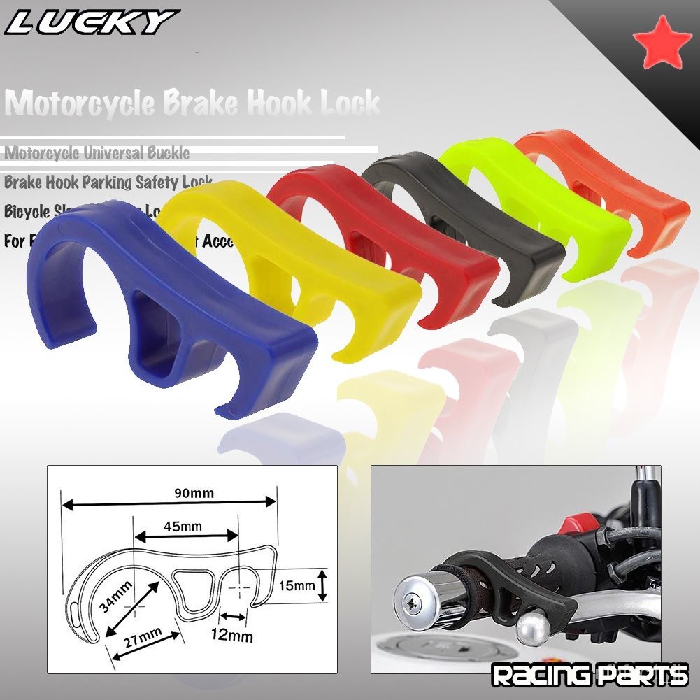Universal Bicycle Motorcycle Buckle Brake Hook Parking Safety Lock ...
