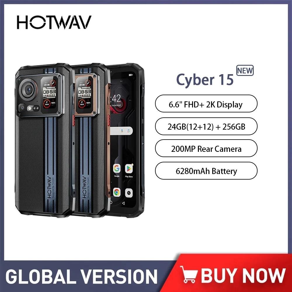 HOTWAV Cyber 15 Rugged Smartphone Android 6.6FHD+ Octa-Core 120Hz 24GB ...