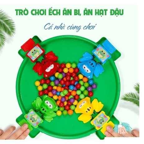 Children's toy frog eating candy balls for the whole family of 4 ...