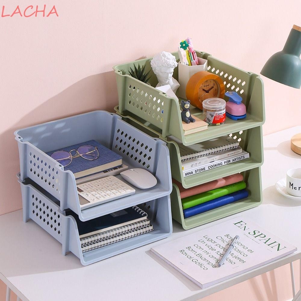 LACHAPELLE Stackable File Rack, Desktop Organizer File Organizer A4 ...