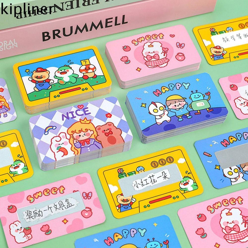 KIPLINER Reward Scratch Cards Behavior Motivation DIY Cartoon Cardboard ...