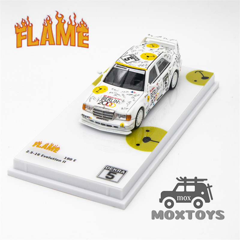 Flame 1:64 190E W201 2.5-16 Evo Berlin 2000 livery #5 White ...