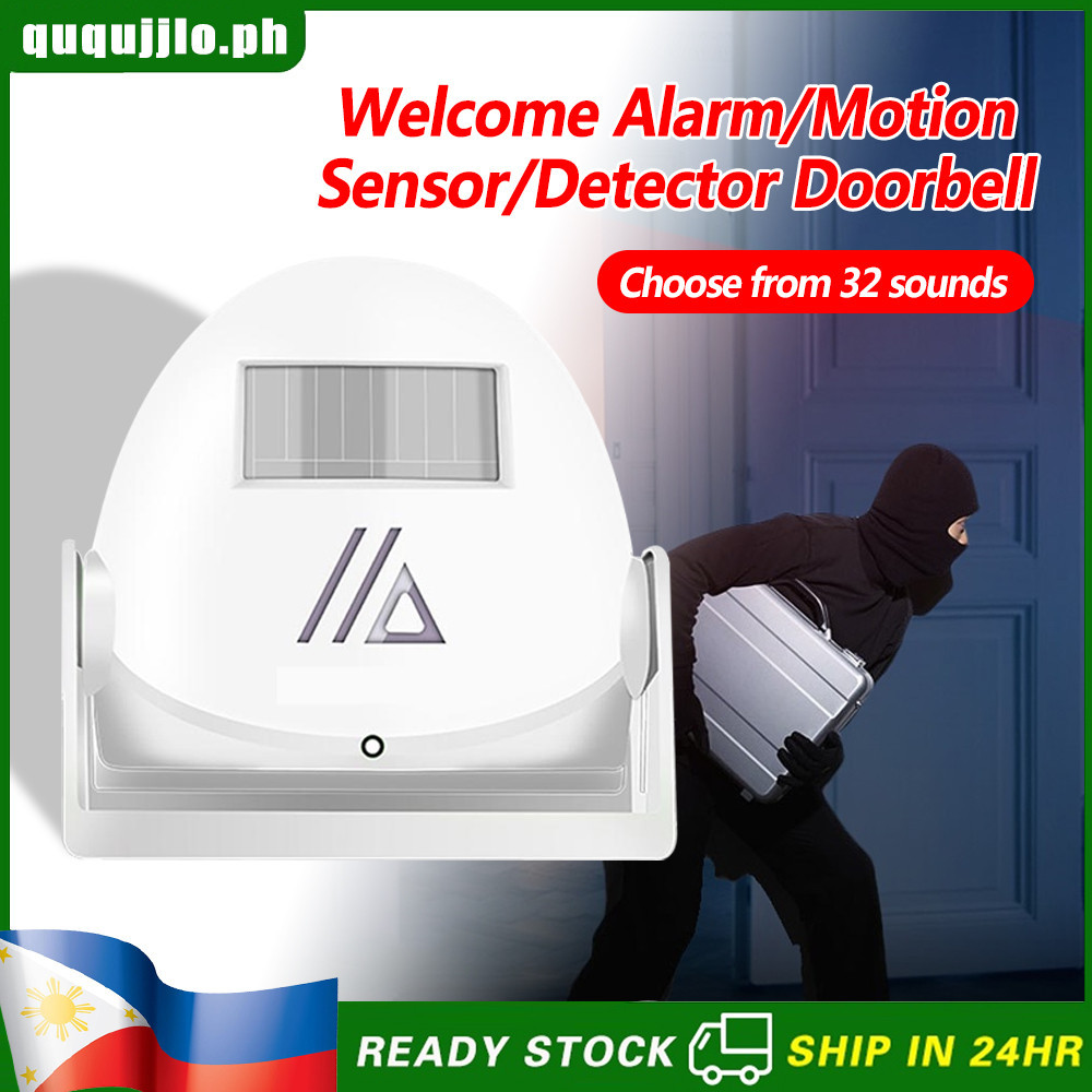 Welcome Alarm Motion Sensor Detector Doorbell Anti Theft Alarm Door ...