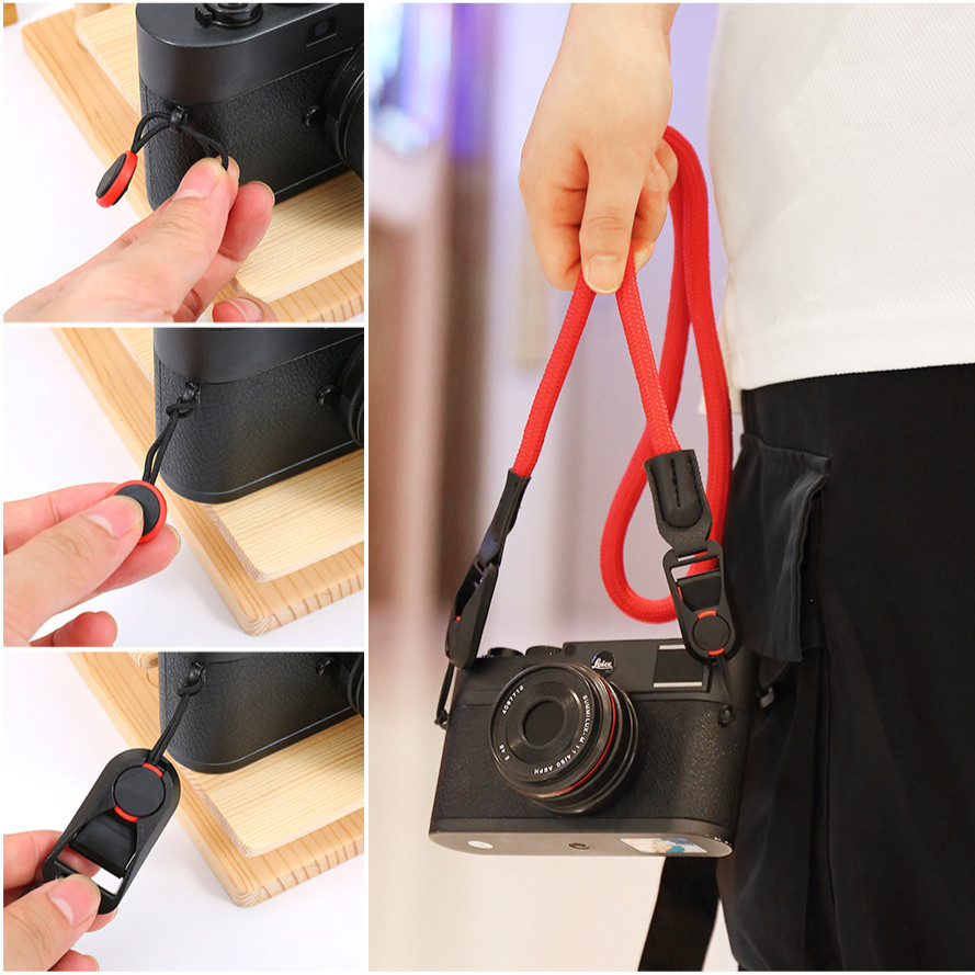 Camera Strap Vintage 95cm Nylon Climbing Rope Camera Neck Shoulder ...