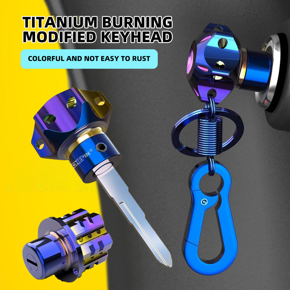 Universal Moto Modified Key Cover Bit Hexagon Key Tip Various Keychains ...