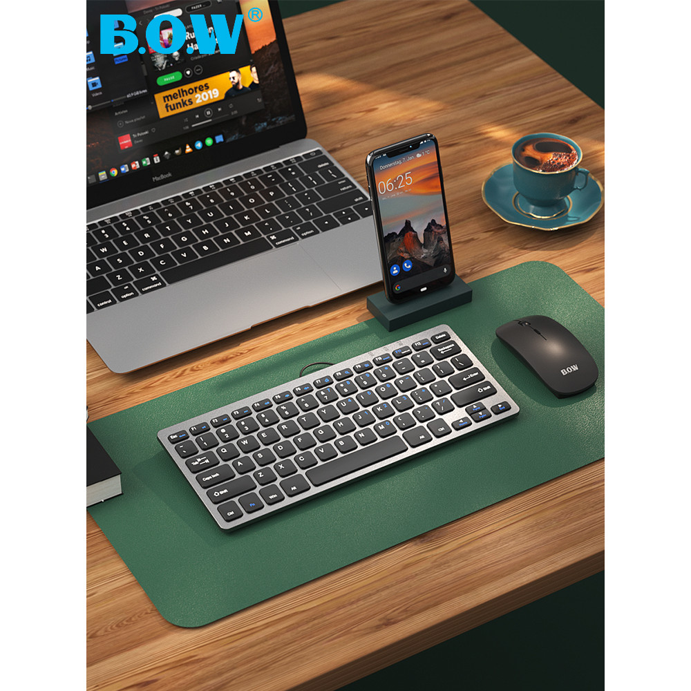BOW Wireless Keyboard Mouse Small External Laptop Silent usb Wired ...